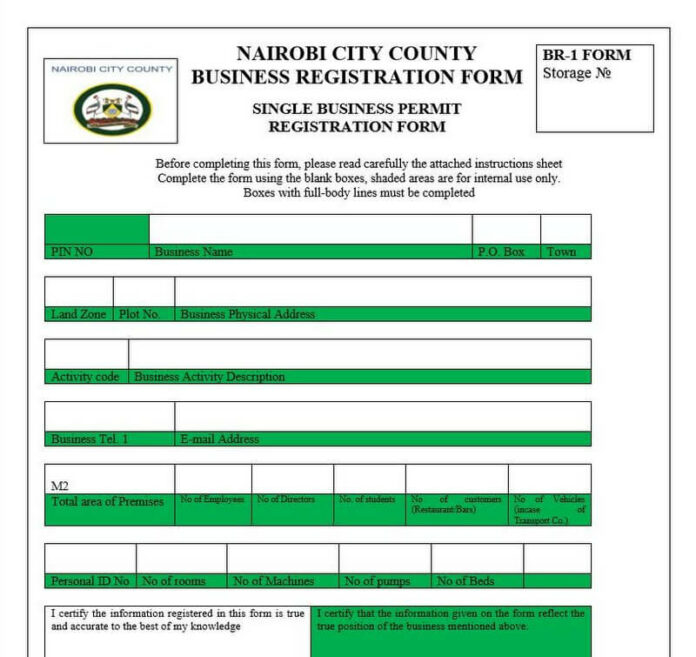 Cost of Single Business Permit in Kenya