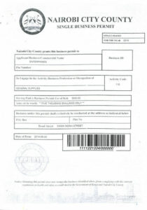 Cost of Single Business Permit in Kenya
