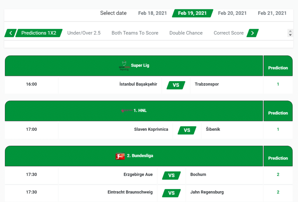 SoccerVista, Statarea, Victor predicts and 10 more Sites that Predict ...