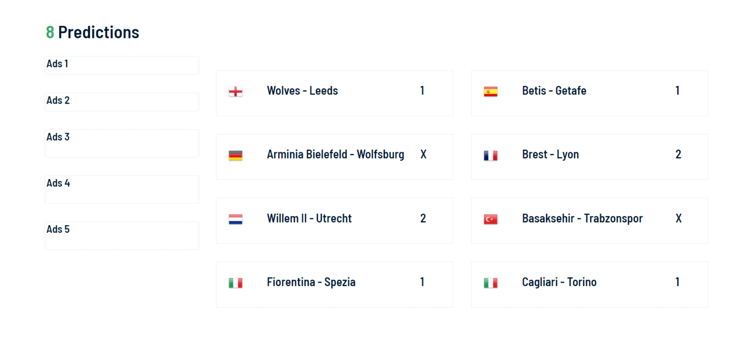 SoccerVista, Statarea, Victor predicts and 10 more Sites that Predict ...